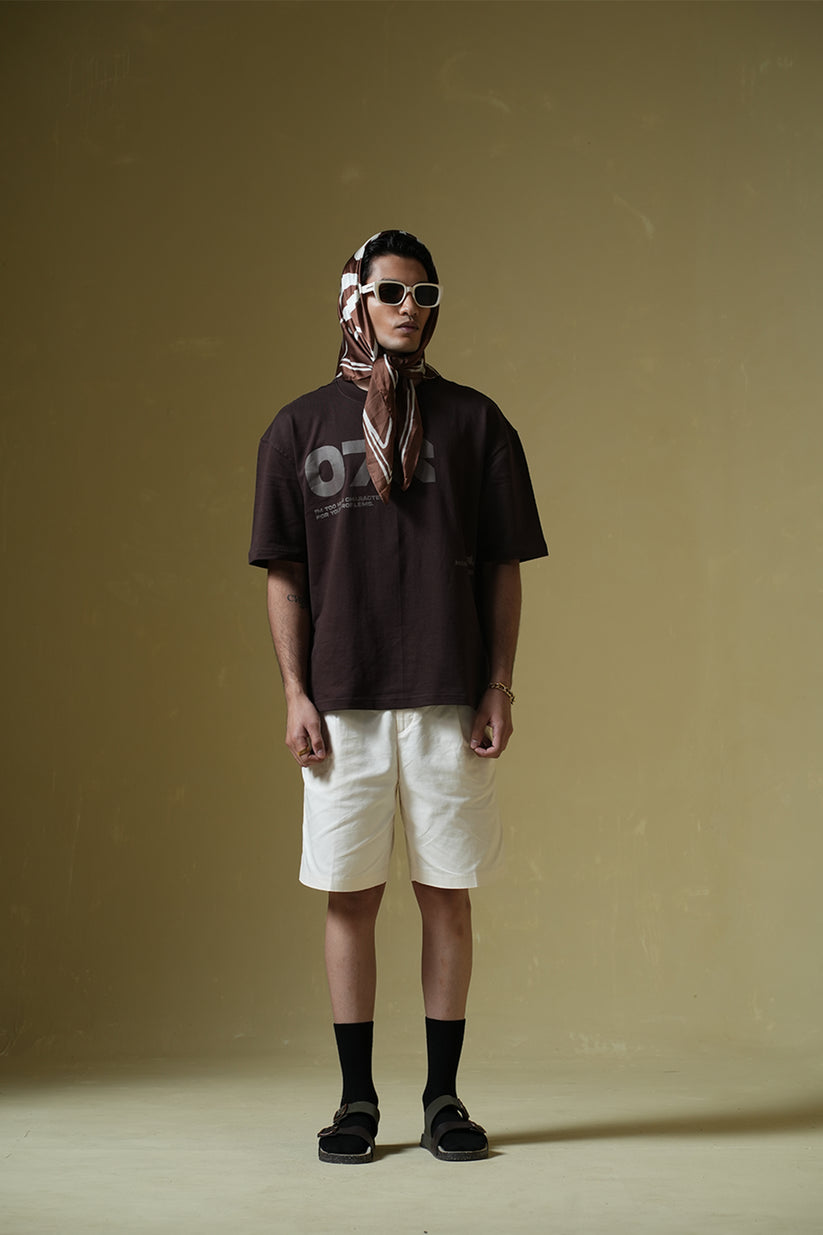 Buy 07 Brown Oversized T-shirt Online in India at Best Price