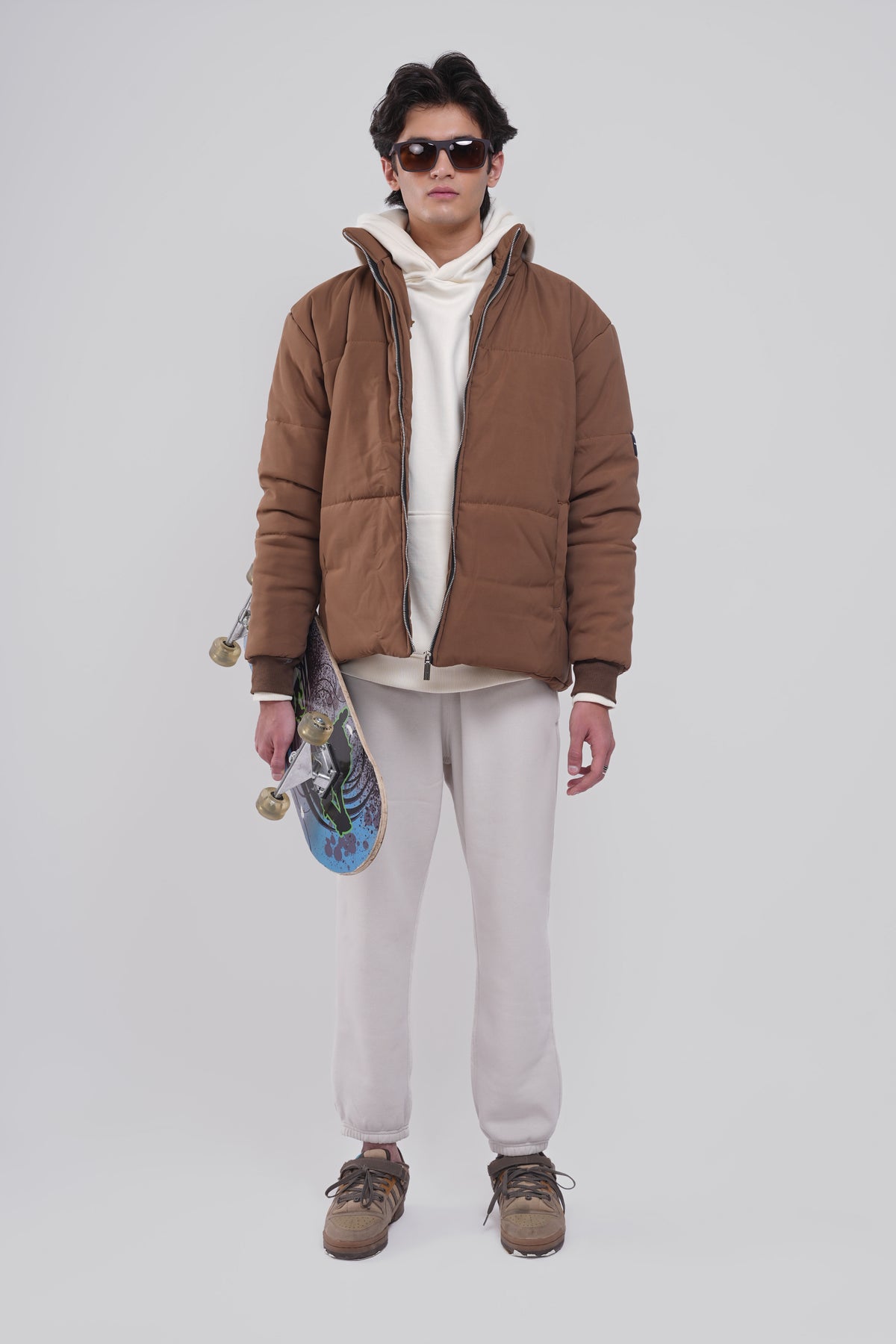 Buy Heavy Padded Brown Puffer Jacket Online in India at Best Price